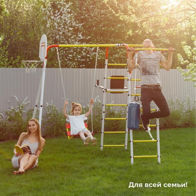 Детский спортивный комплекс для дачи ROMANA FITNESS (Фитнес, салатовый ...